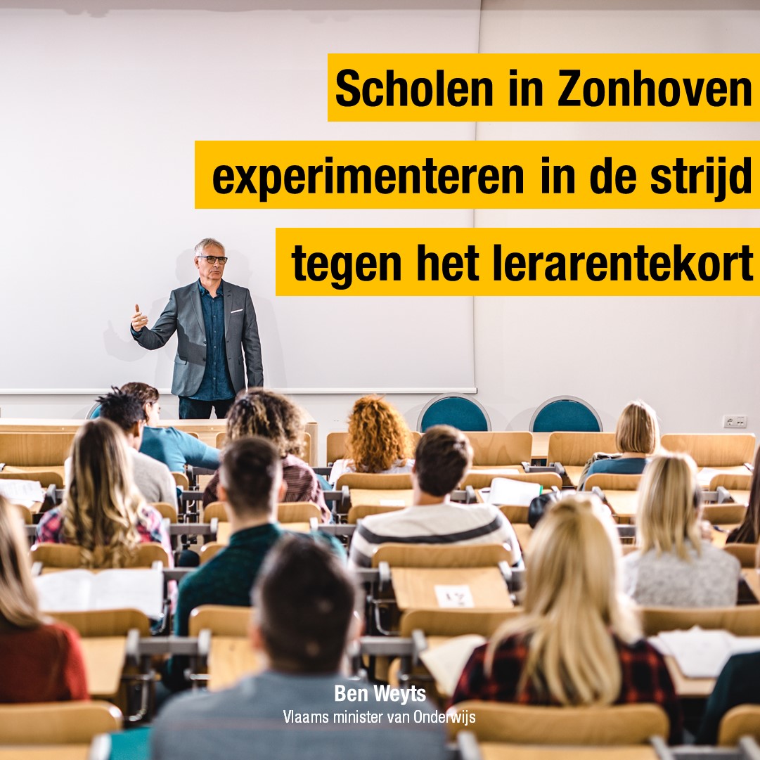 Scholen in Zonhoven experimenteren in de strijd tegen lerarentekort. | N-VA Zonhoven